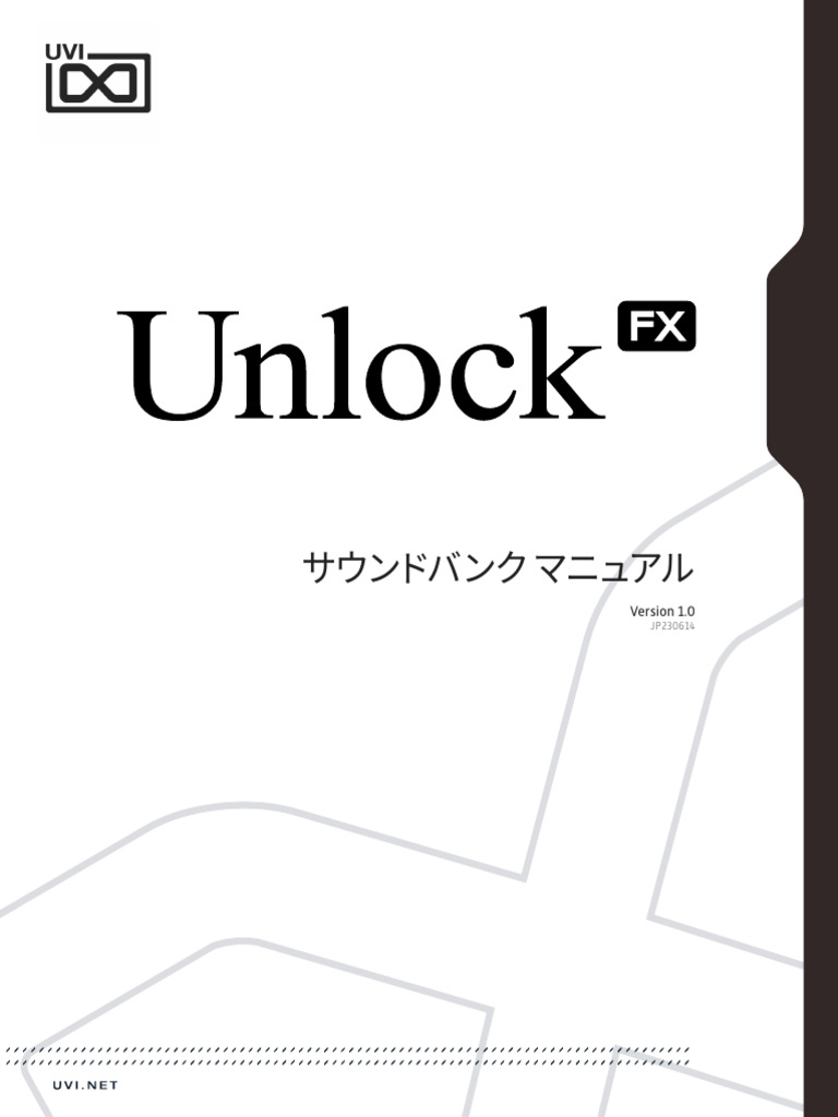 Unlock Manual JP | PDF