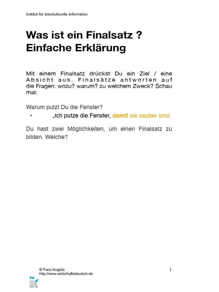 Finalsätze | PDF