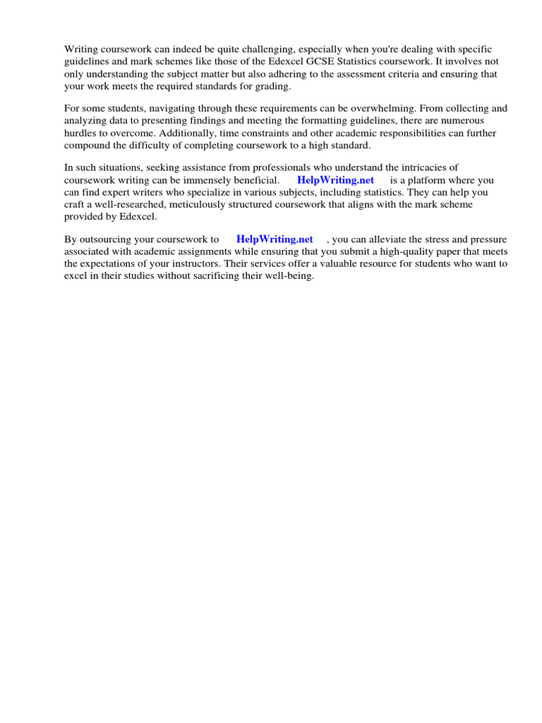 Edexcel Gcse Statistics Coursework Mark Scheme | PDF | Histogram | Statistics