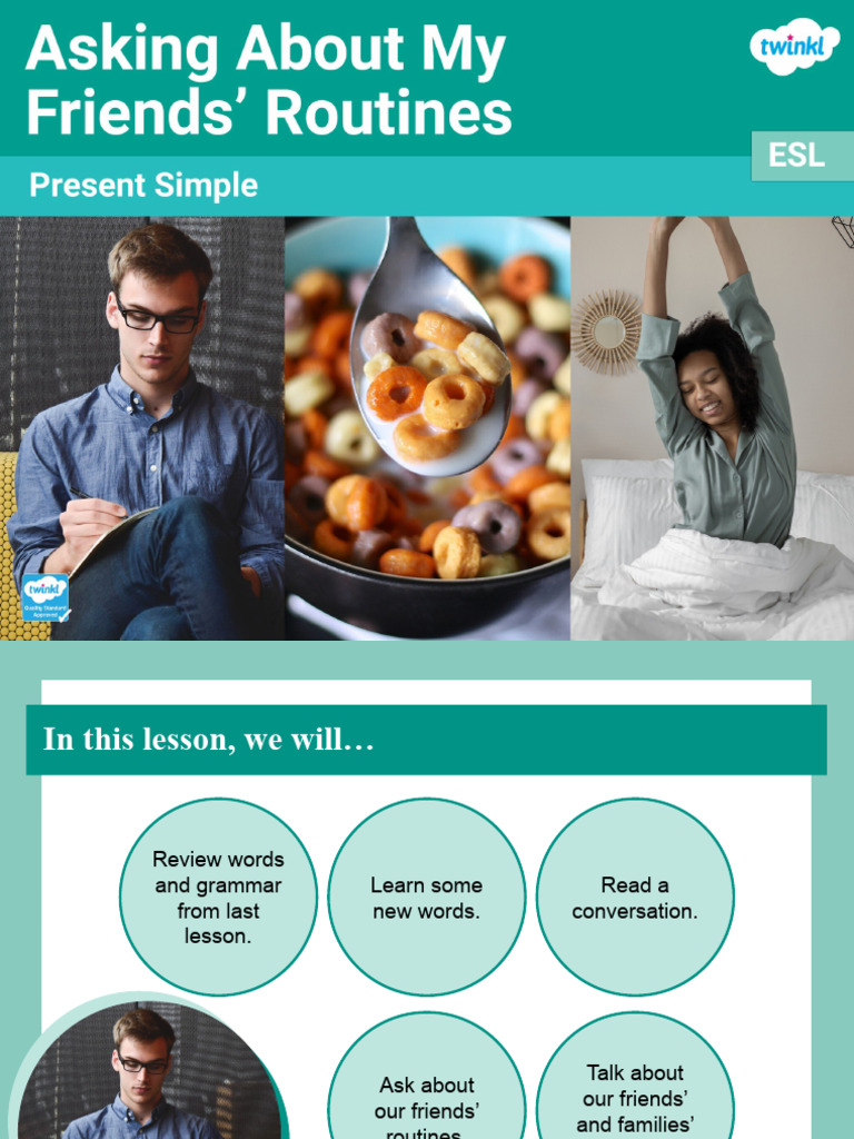 Asking About My Friends Routines Present Simple Questions | PDF ...