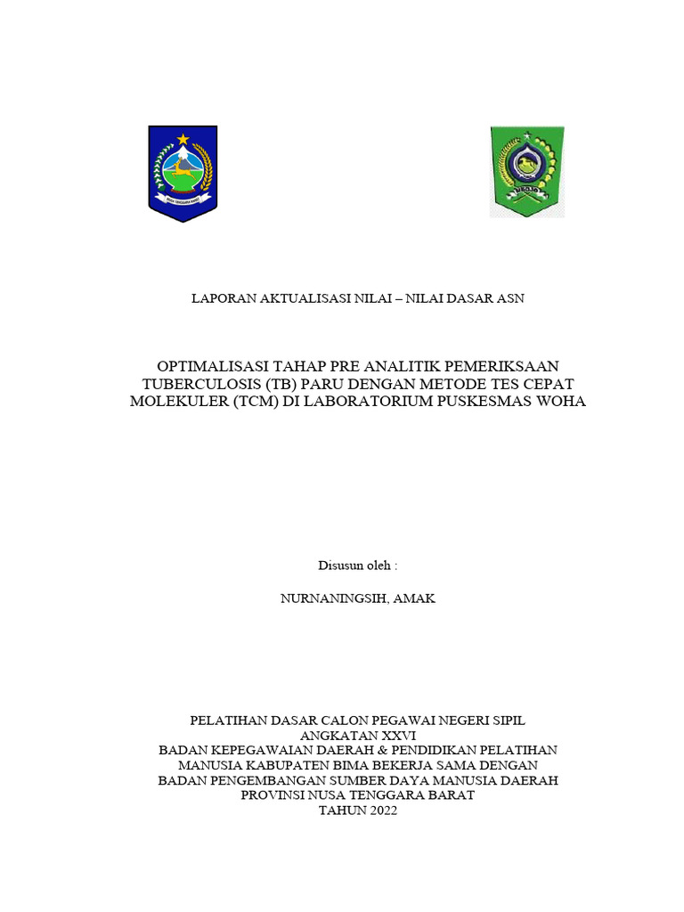 LAPORAN AKHIR Prajab Pranata Laboratorium Kesehatan | PDF