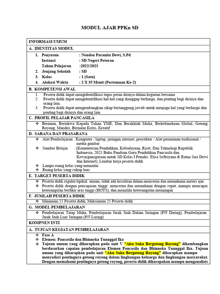 22 23 PPKN 1A Kebersihan, Fungsi Sanitasi Dan Drainase | PDF