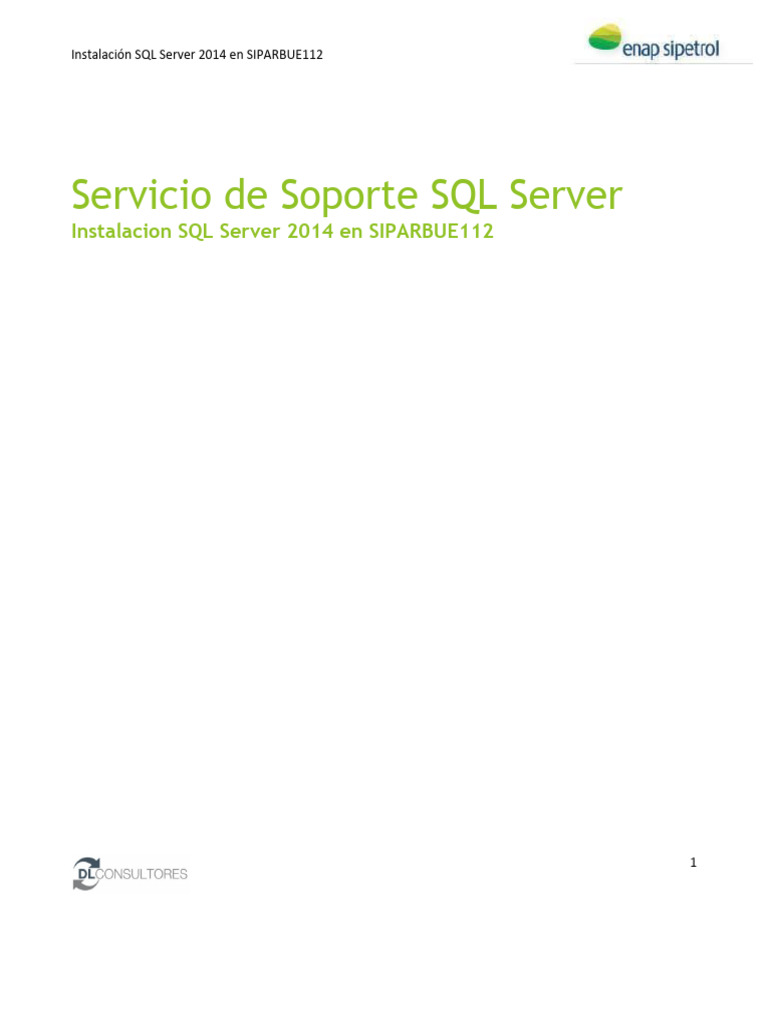 Instalacion SQL Server 2014 en | PDF | Servidor SQL de Microsoft | Datos
