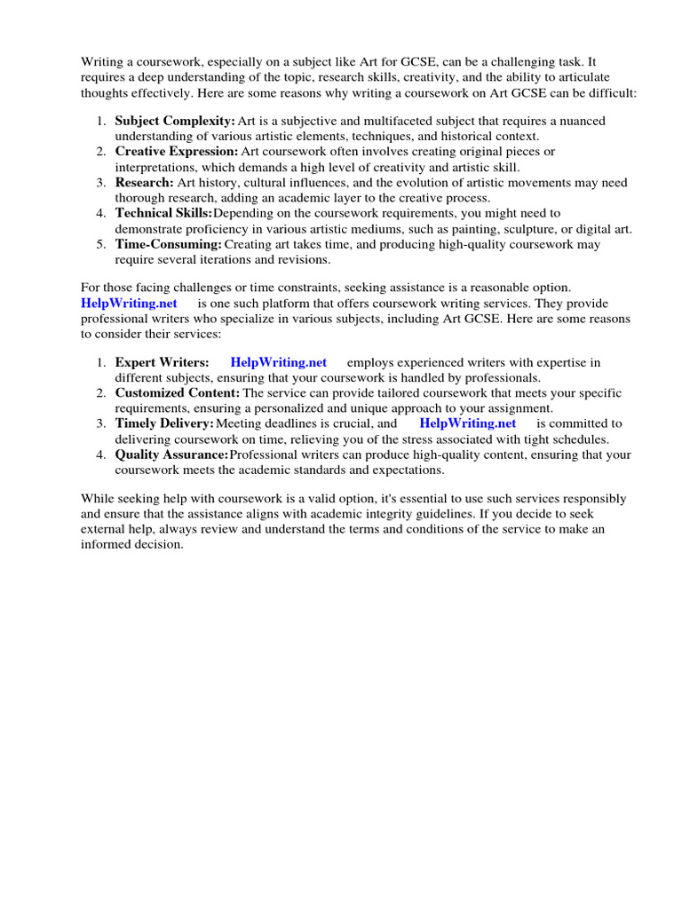 Coursework Art Gcse | PDF | Drawing | Paintings