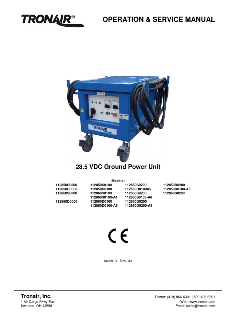 TRONAIR GPU 208-480V Service Manual | PDF | Power Supply | Electrical Engineering