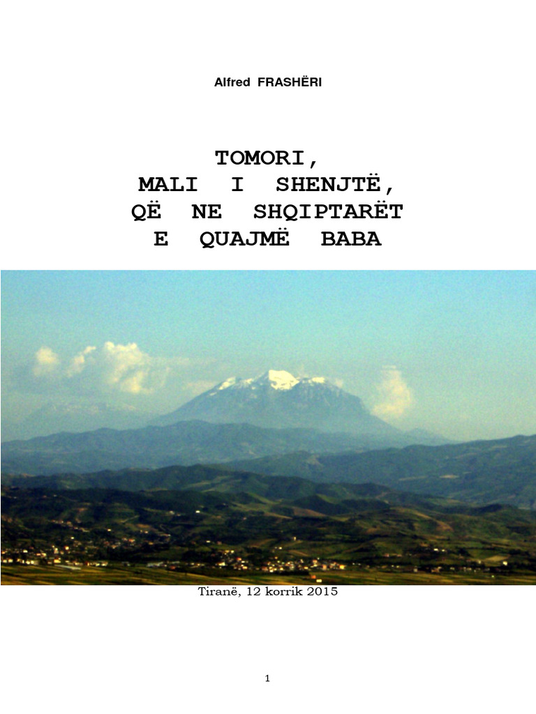 Tomorri - Mali I Shenjtë Që Ne Shqipëtarët e Quajmë Baba | PDF