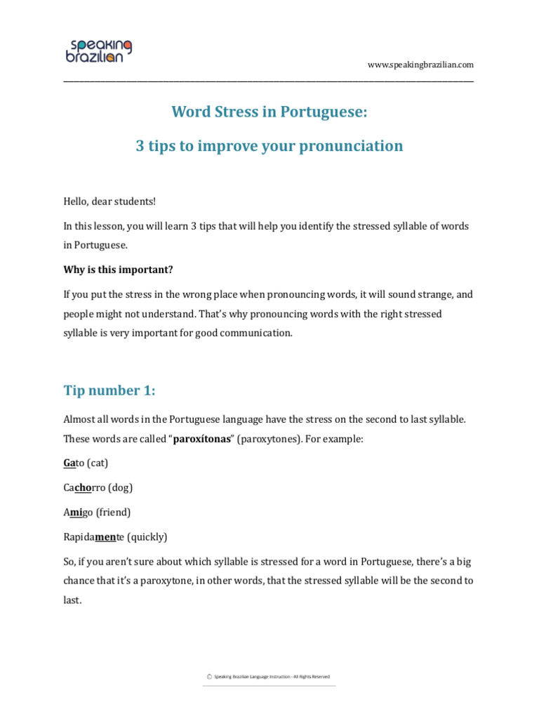 279.word Stress | PDF | Stress (Linguistics) | Linguistics