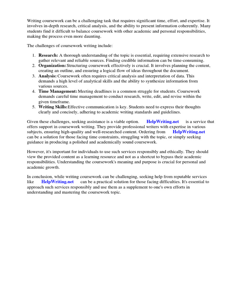 Coursework Meaning | PDF | Thesis | Teachers