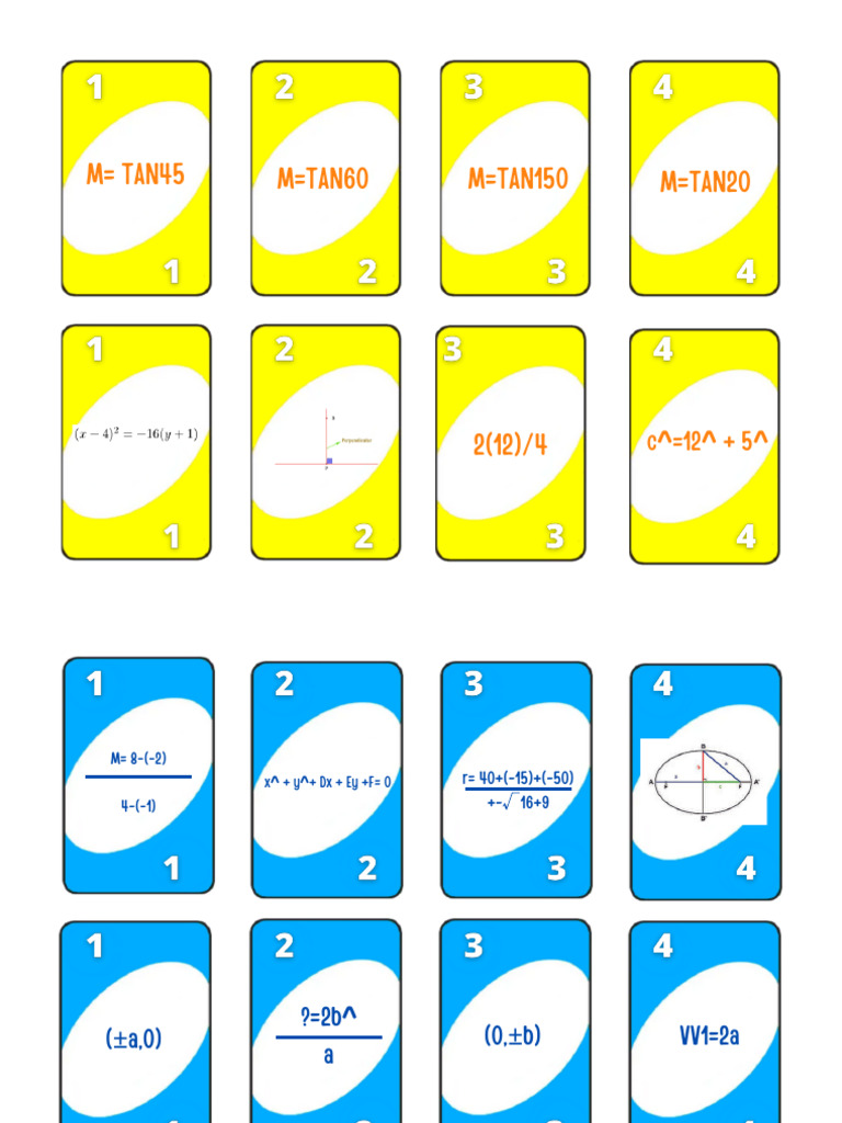 Plantillas de cartas para Uno | PDF | Elipse | Euclides