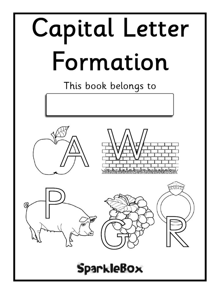 Letter Formation Workbook - Uppercase | PDF | Collation | Written ...