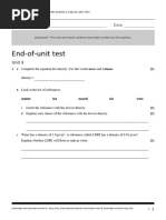 S9 - End of Unit 1 Test | PDF