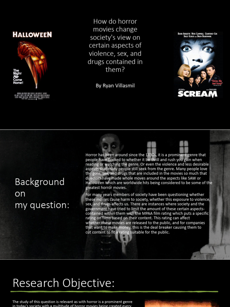 Research Proposal | PDF | Horror Films | Violence