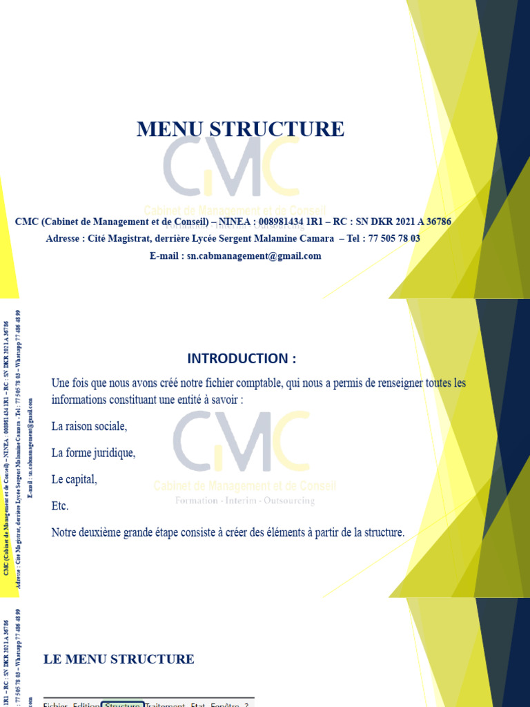 Menu Structure | Télécharger gratuitement PDF | Comptabilité | Économie ...