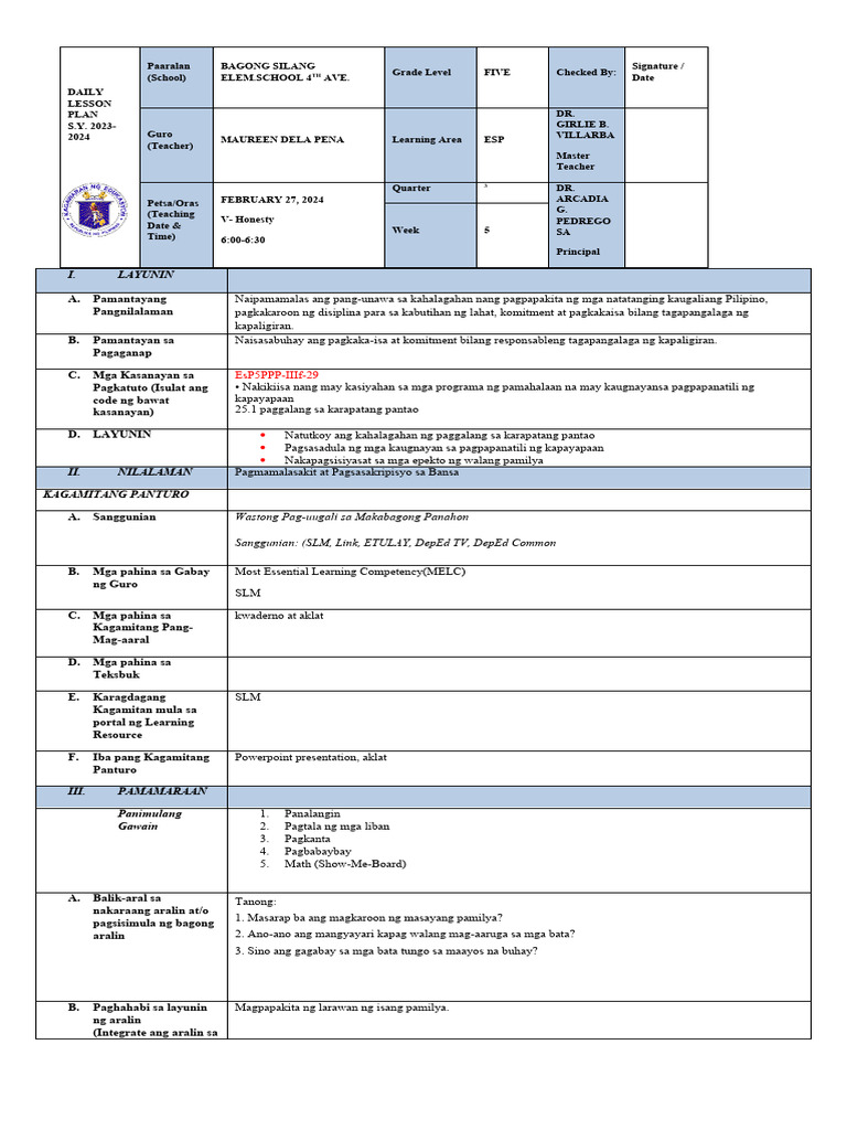 ESP 5 Q3 Feb27 | PDF