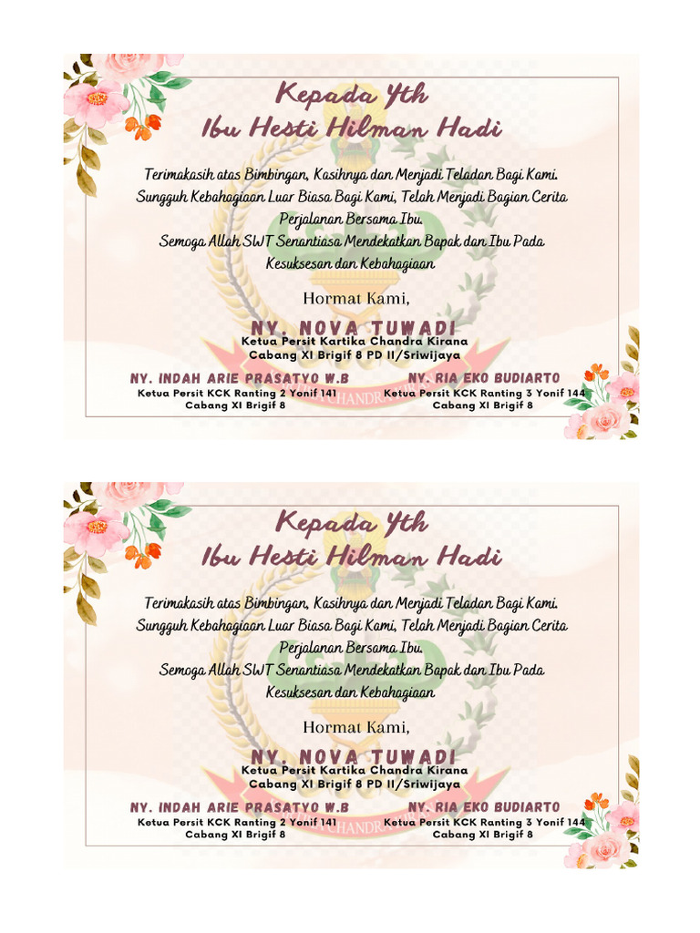 Kartu Ucapan | PDF