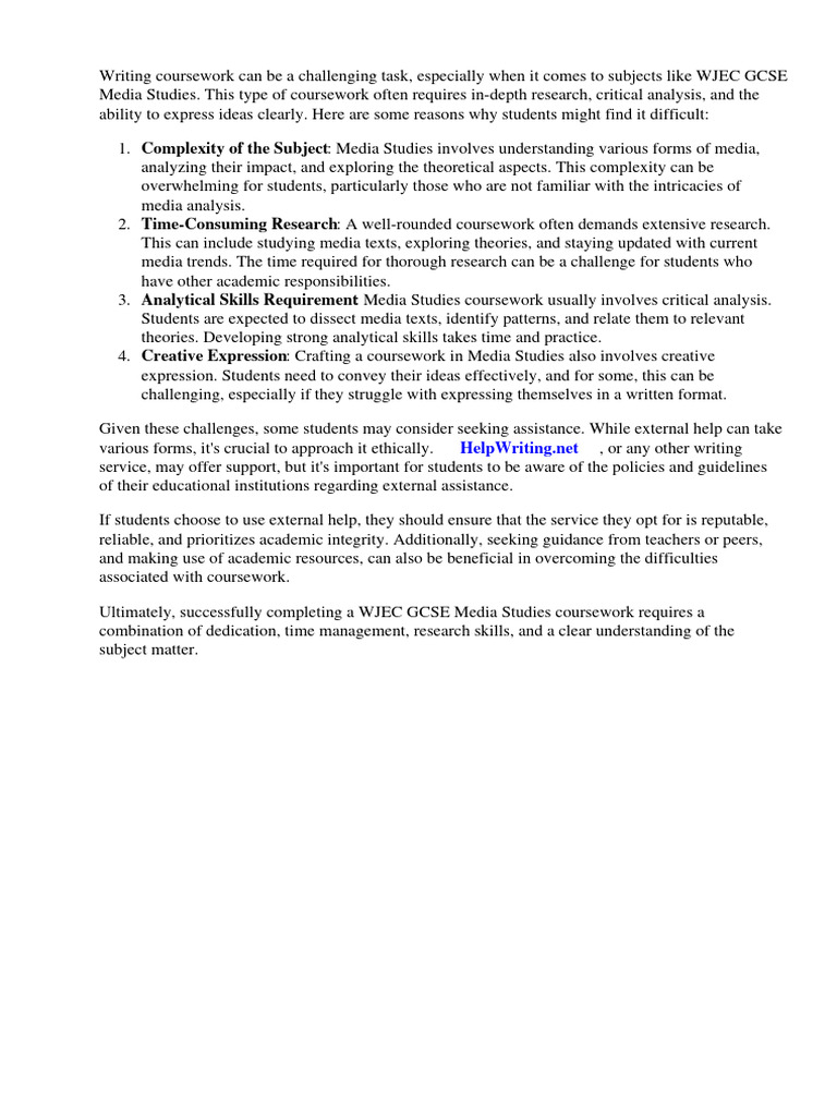 Wjec Gcse Media Studies Coursework | PDF | Facebook | Microsoft Power Point
