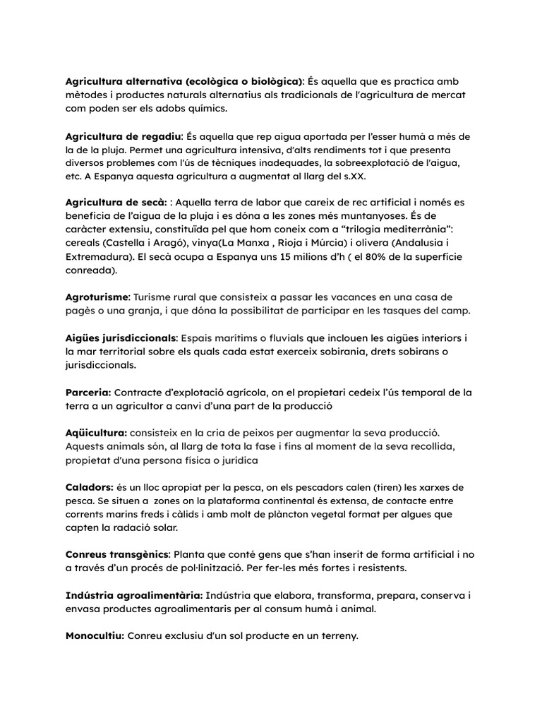 Vocabulario Geo 4 | PDF