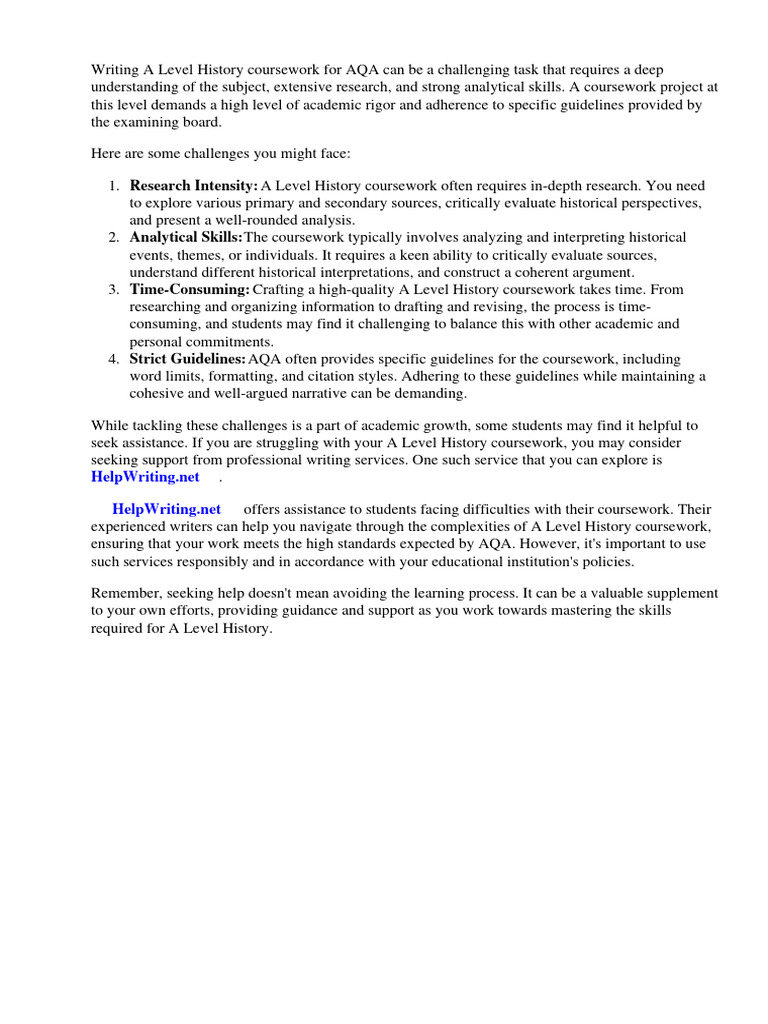A Level History Coursework Aqa | PDF A Level History Coursework Aqa | PDF