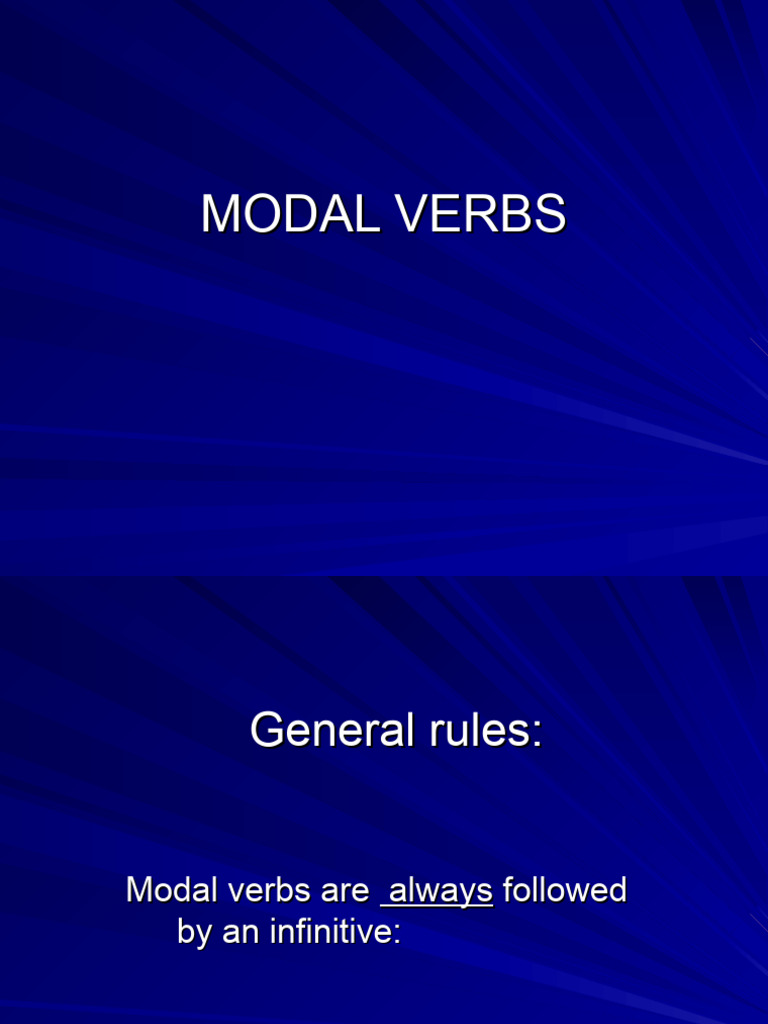 Modal Verbs | PDF | Linguistics | Morphology