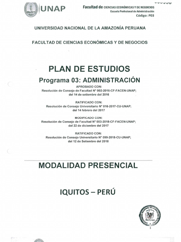 Plan de Estudios Extendido | PDF
