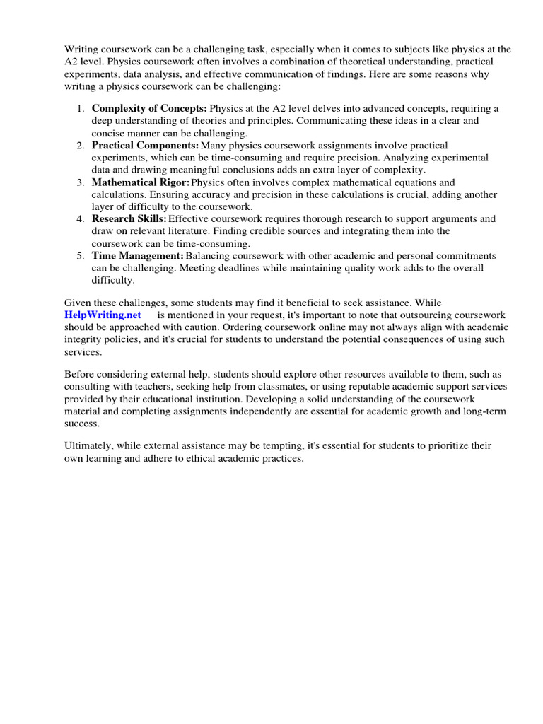 Physics Coursework Ideas A2 | PDF | Gce Advanced Level (United Kingdom) | Theory