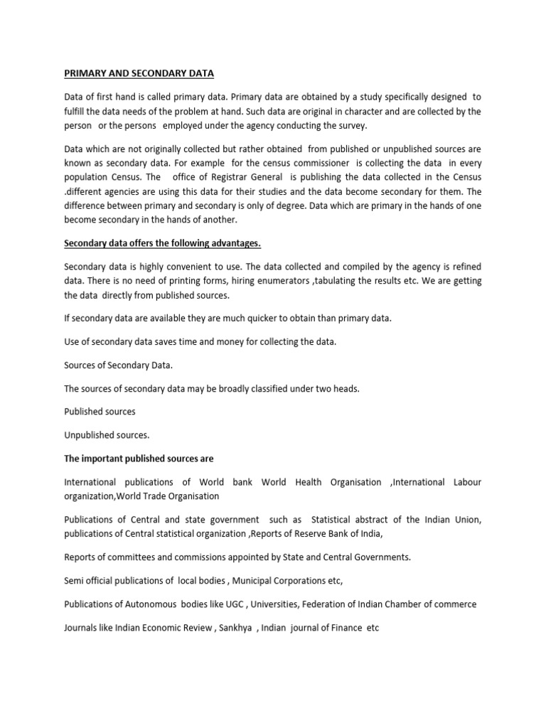 Bc0m Primary Data | PDF | Census | Data