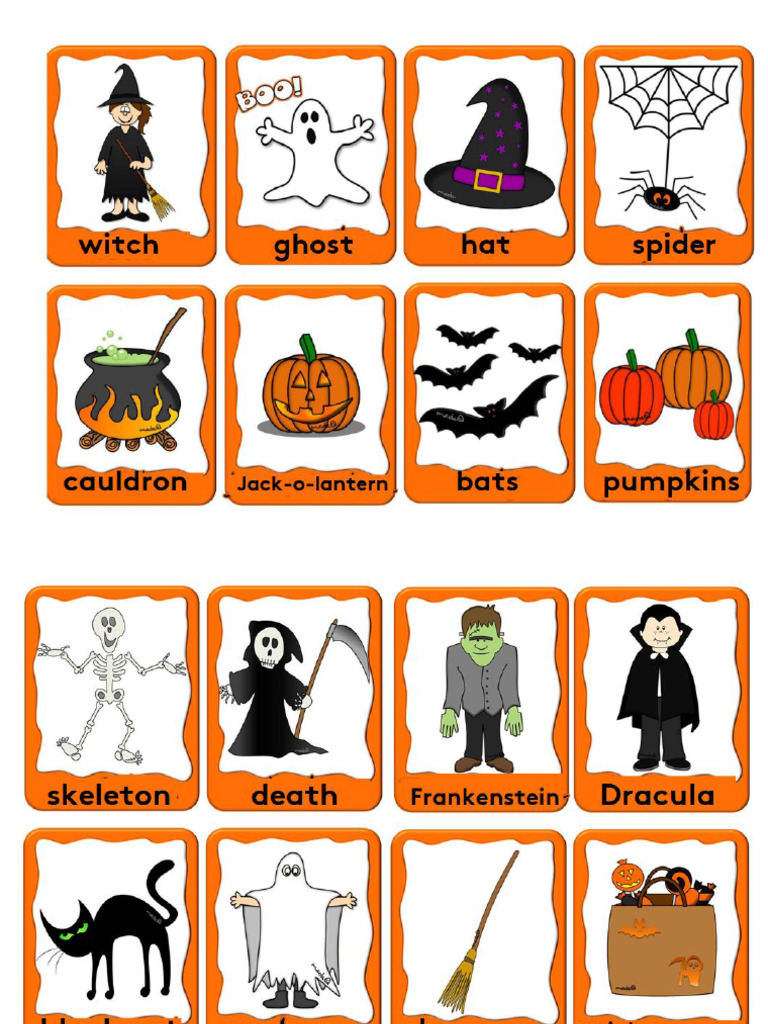Halloween Flashcards | PDF