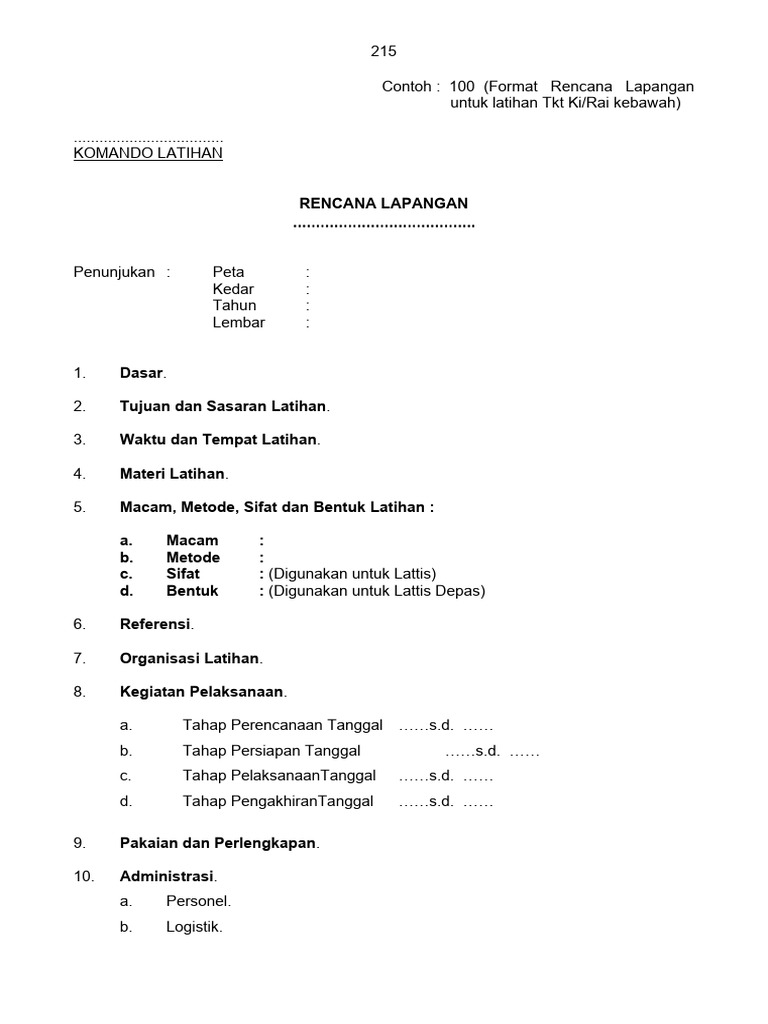 Contoh Format Renlap 19-11-2012 | PDF | Komputer