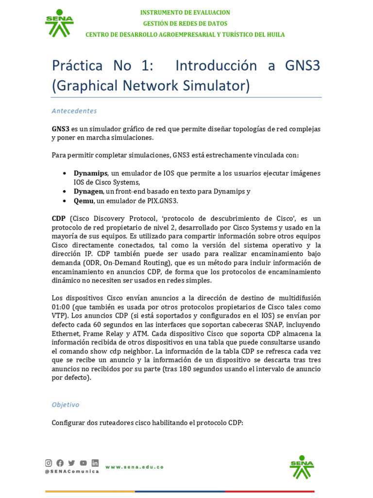Practicas GNS3 | PDF | Cubierta segura | Enrutador (Computación)