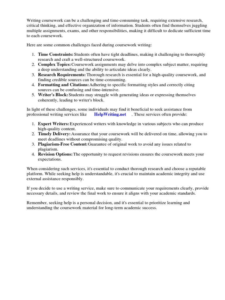 Listing Coursework On Resume Example | PDF