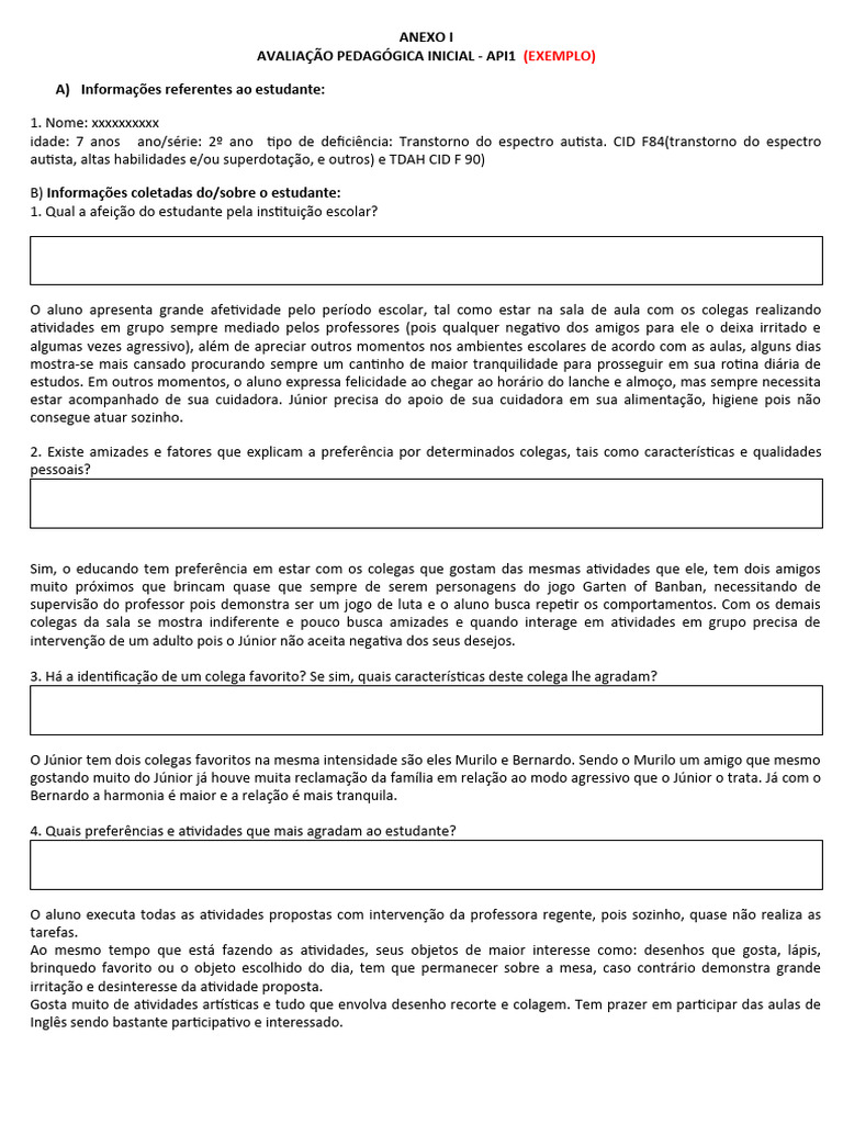 Apei Preenchido Exemplo 2 | PDF