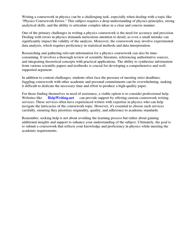 Physics Coursework Errors Pdf Electromagnetic Induction Observational Error