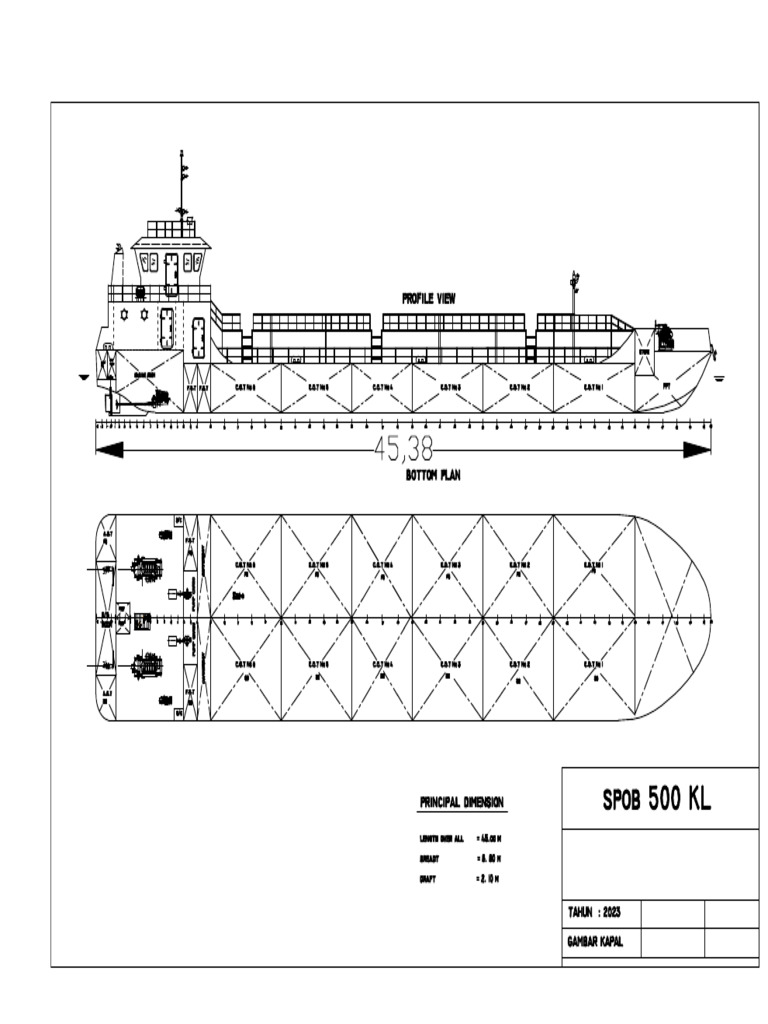 Spob. 500 KL - DWG Pk. Tegu Rev 1 - Model | PDF
