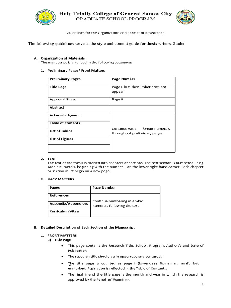 Graduate School Research Guidelines | PDF | Book Design | Methodology