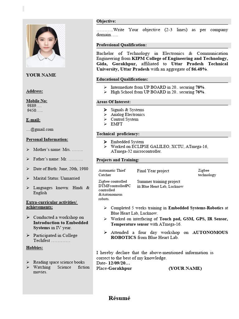 Demo RESUME | PDF | Computer Engineering | Computing