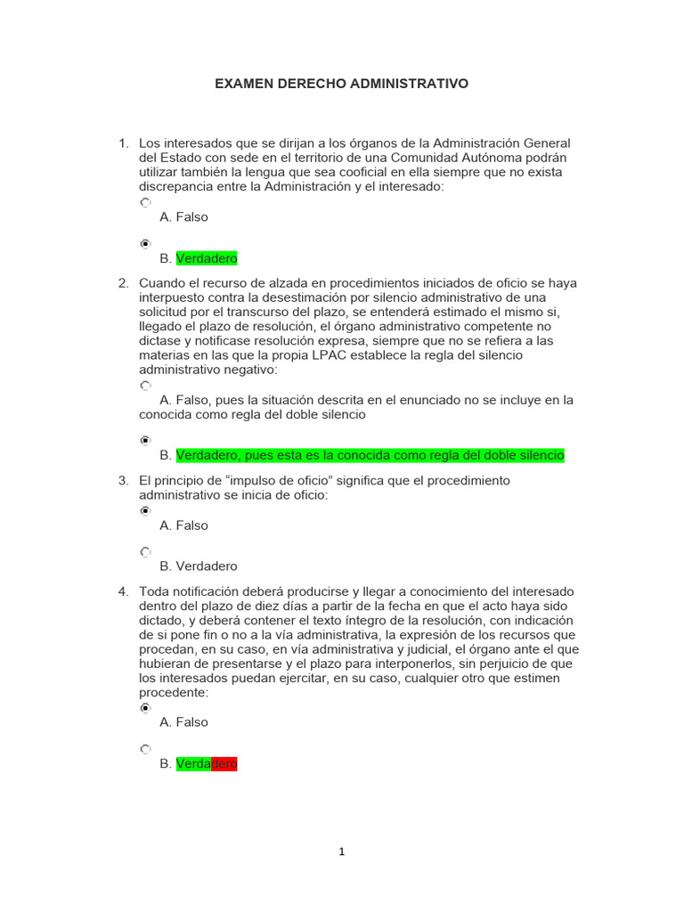 Examen Derecho Administrativo | PDF | Justicia | Crimen y violencia