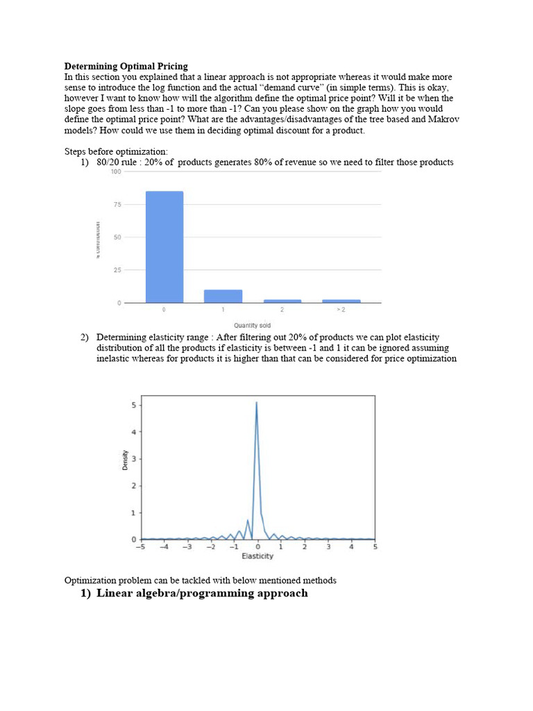 Optimal Pricing Strategies Explained | PDF | Price Elasticity Of Demand ...