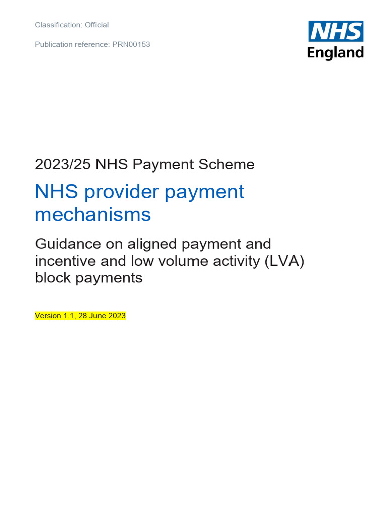 23-25NHSPS - NHS Provider Payment Mechanisms - 23-25NHSPS - NHS ...