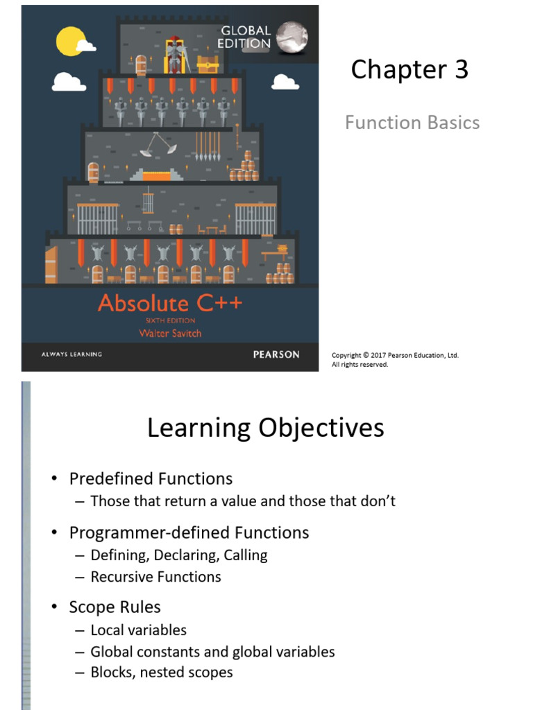 Chap 3 Cpp 6 Th Pdf Parameter Computer Programming Computer