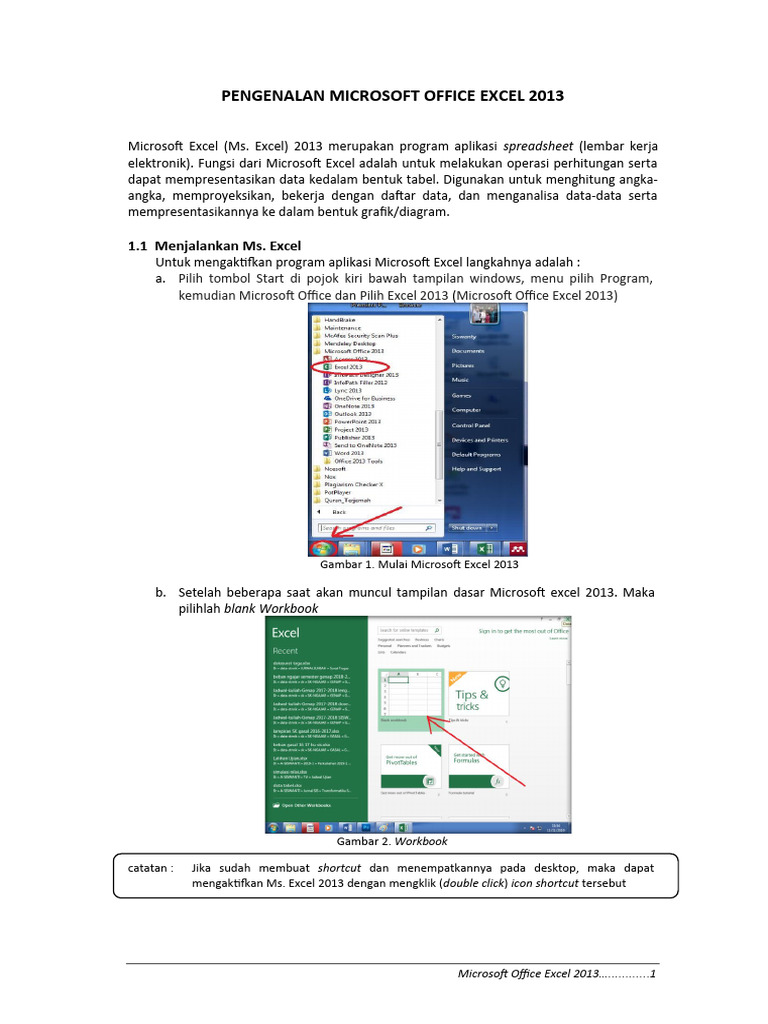 Modul Ms Excel 2013 2022 | PDF
