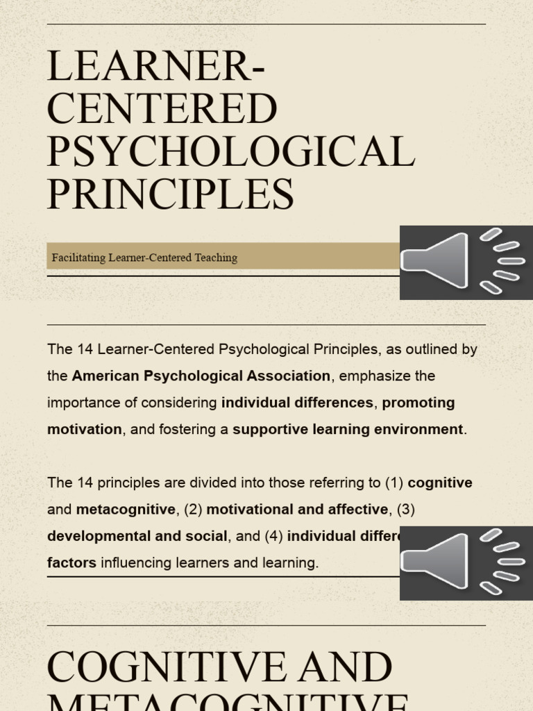 Module 2 - Learner-Centered Psychological Principles | PDF | Learning ...