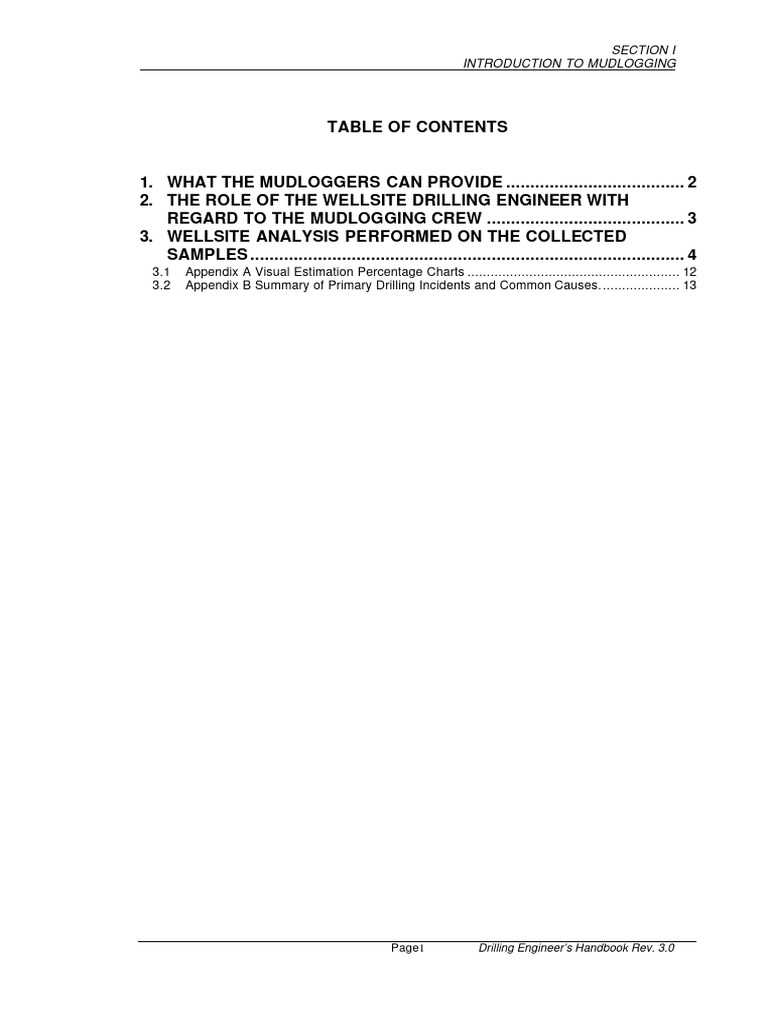 Intro To Mud Logging Pdf Natural Materials Earth Sciences