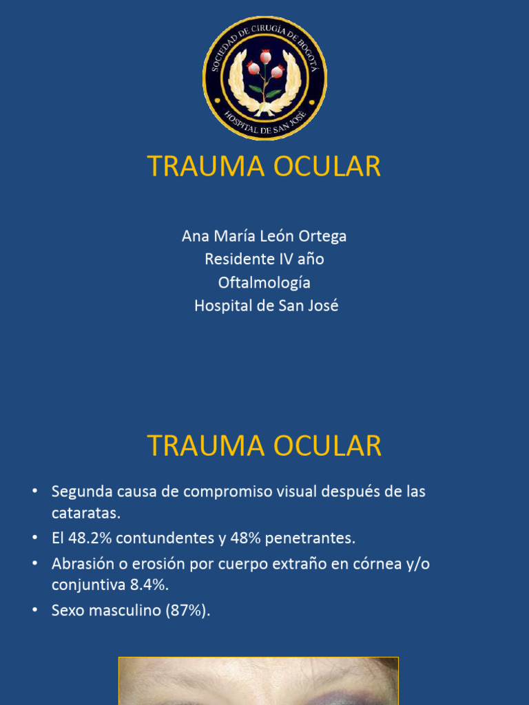 Trauma Ocular | PDF