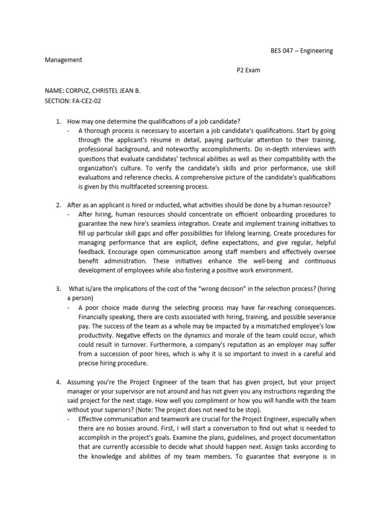 Bes 047 - Exam | PDF | Learning | Cognitive Science