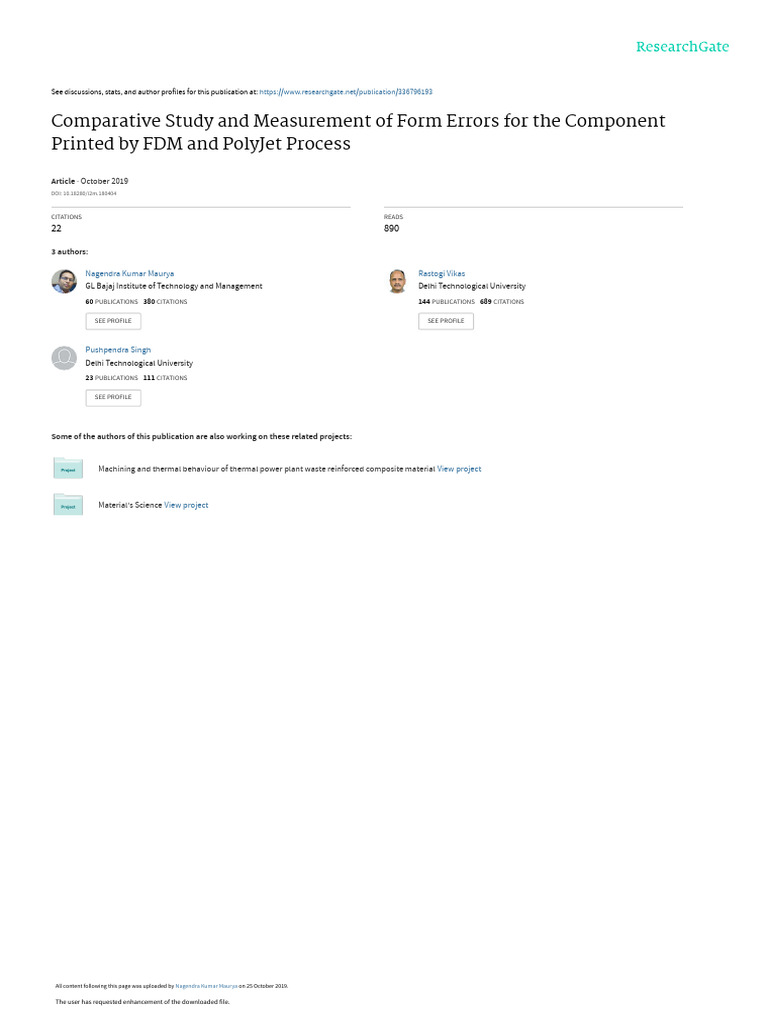 AM92 MAurya N. E.A. Comparative Study and Measurement of Form Errors ...
