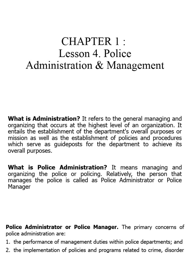 Lesson 4-Chapter 1-Lea 101 | PDF | Leadership | System