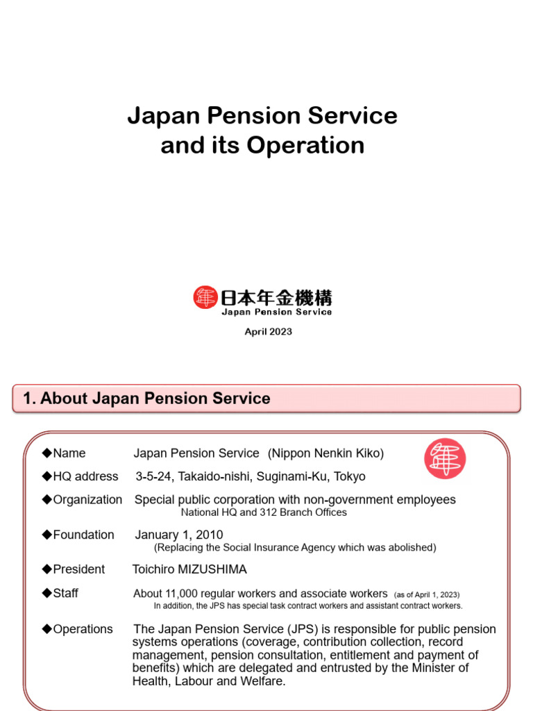 About Jps Operation | PDF | Pension | Welfare
