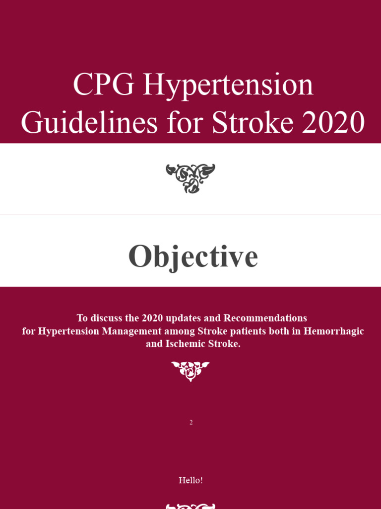Hypertension in Stroke Guidelines Oct 2021 | PDF | Stroke | Hypertension