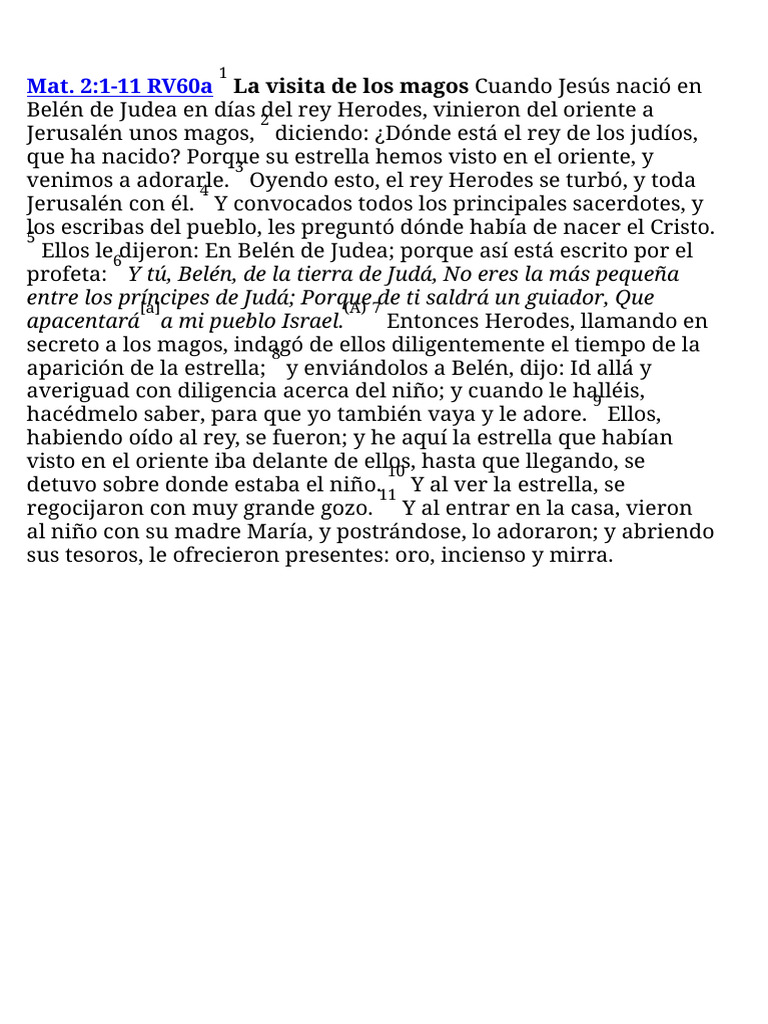 Herodes y la masacre de los niños | PDF
