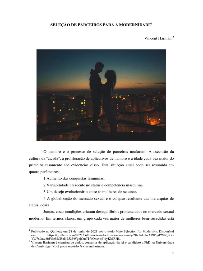 Vincent Harinam - Seleção de Parceiros para A Modernidade | PDF ...